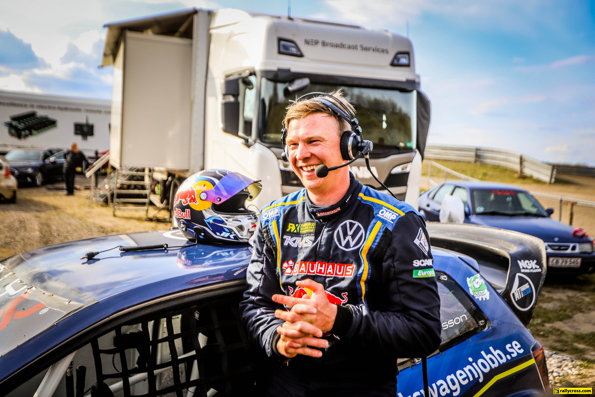 Johan Kristoffersson on top of the list at Nysum in Denmark ...